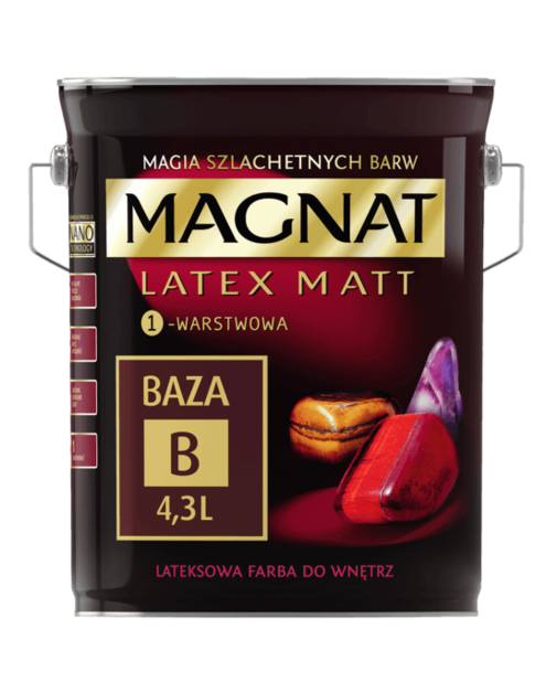 Farba Latex Matt Baza B 4,3 L MAGNAT - ŚNIEŻKA - Bazy