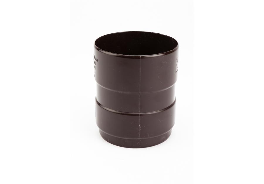 Mufa PVC 100 ciemnobrązowy GALECO - GALECO - Akcesoria do rynien, rur PVC
