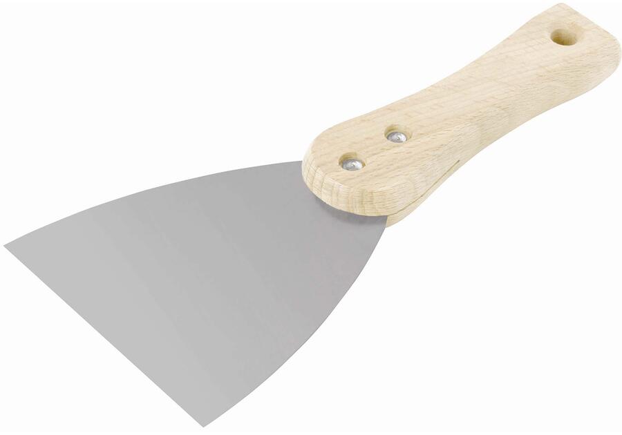 Szpachelka nierdzewna 100 uchwyt drewniany COMENSAL - COMENSAL - Szpachle