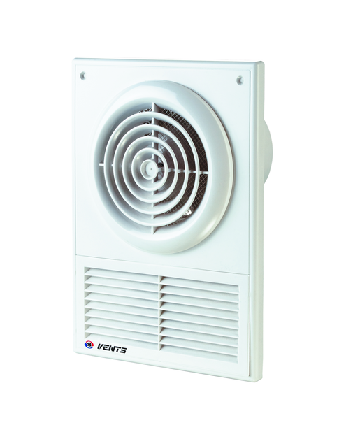 Wentylator osiowy 125 mm z kratką grawitacyjną VENTIKA - VENTS GROUP - Wentylatory ścienne ...